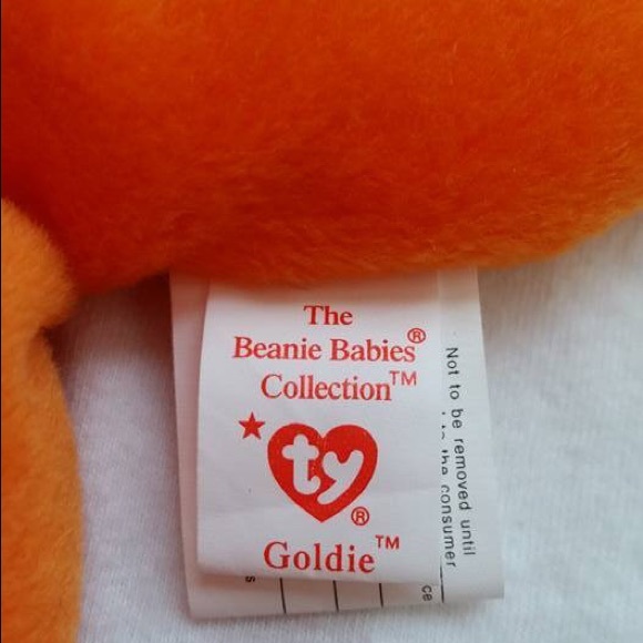 Accents | Vintage Ty Beanie Babies Goldie Fish Rare Errors | Poshmark